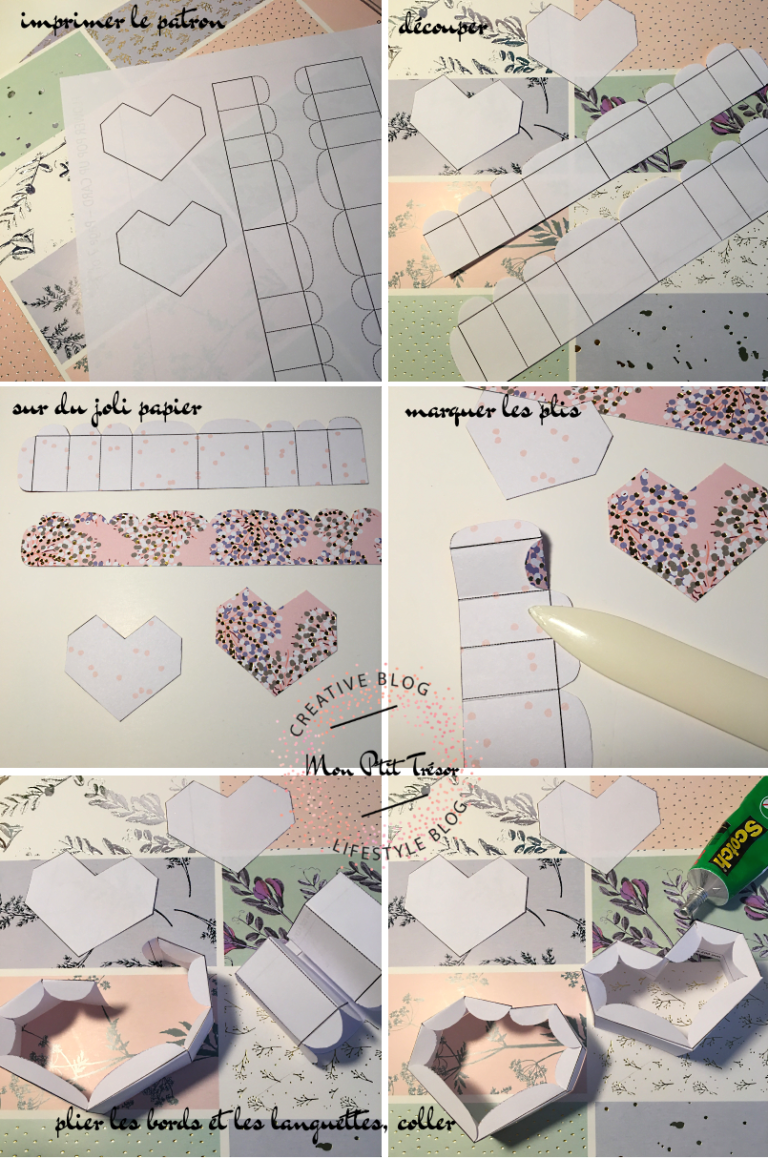 Comment faire une jolie boîte coeur pour la St Valentin | Mon P\'tit Trésor
